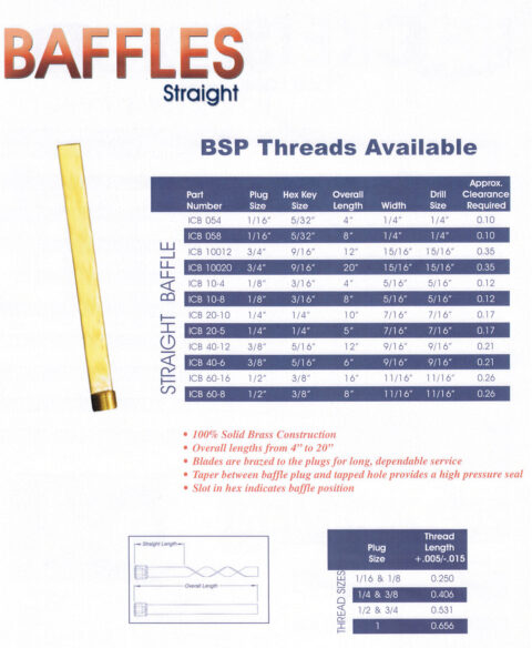 Baffles Straight | Ohio Screw Products